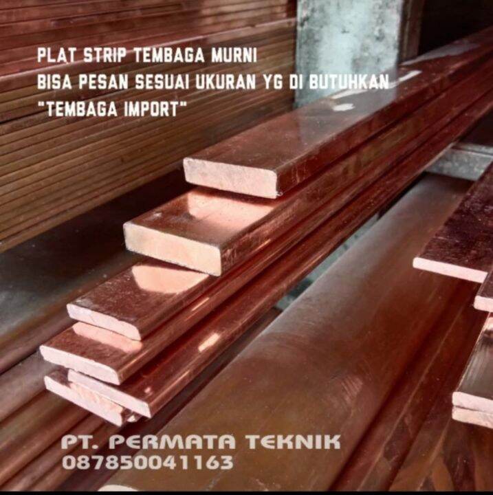 Plat Tembaga Busbar 3mm x 15mm x 500mm copper plate | Lazada Indonesia