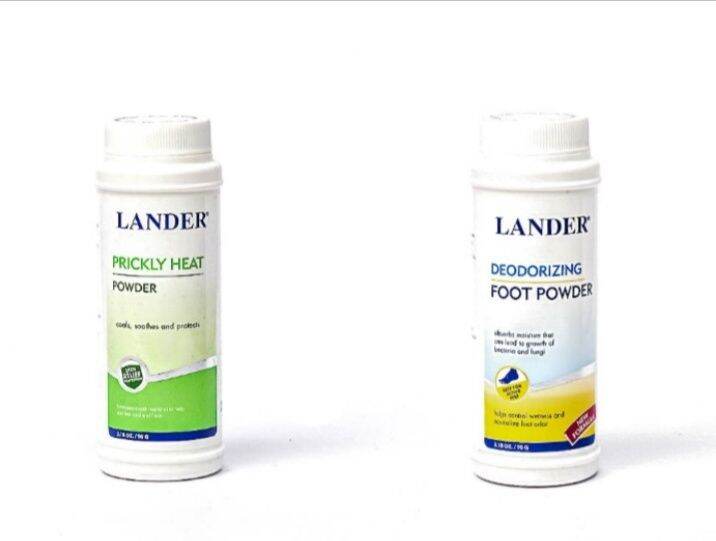 Lander Prickly Heat & Deodorizing Foot Powder 90g | Lazada PH