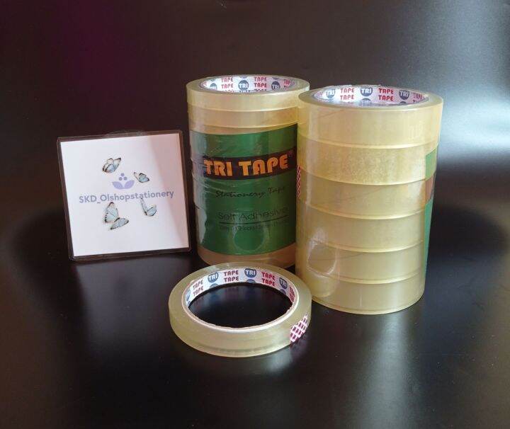 ISOLASI / SELOTIP KECIL / 1/2 INCH/ 12 mm TRI TAPE (Eceran) | Lazada ...