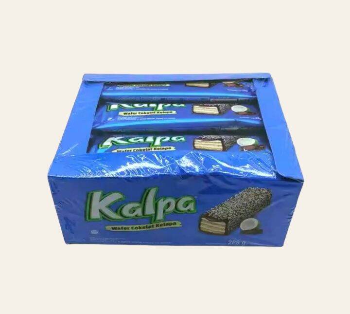 KALPA 1 Box isi 12 Pcs x 24 gr Beng Beng Kelapa Jajanan Wafer Cokelat ...