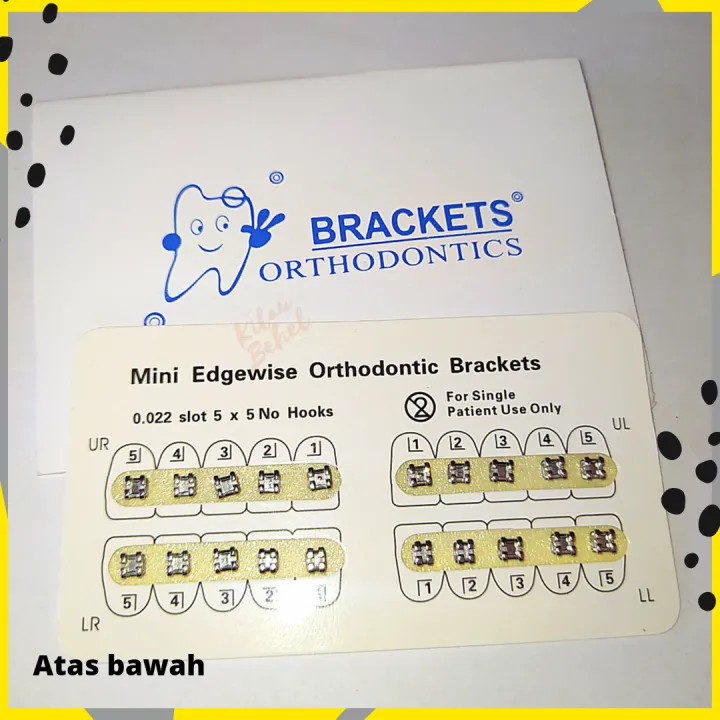 Bracket Behel Gigi Atas Bawah/Amplop Mini Edgewise Ortodontik | Lazada ...