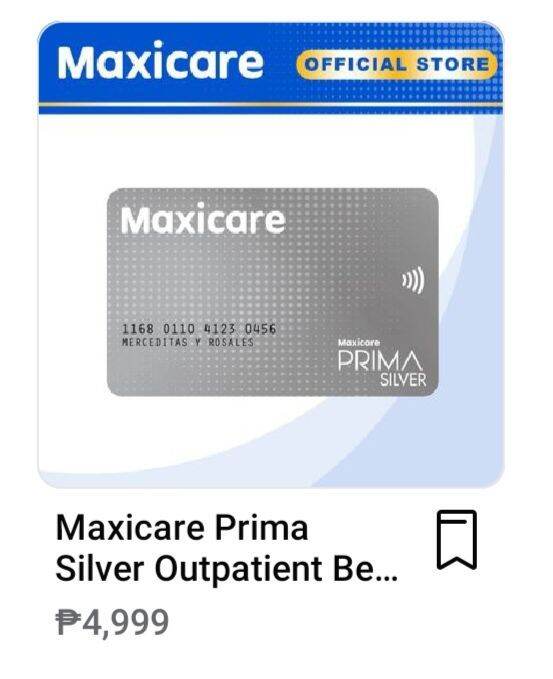Maxicare Prima silver outpatient | Lazada PH