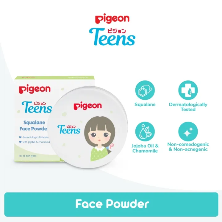 PIGEON TEENS SQUALANE FACE POWDER 12g | Lazada Indonesia