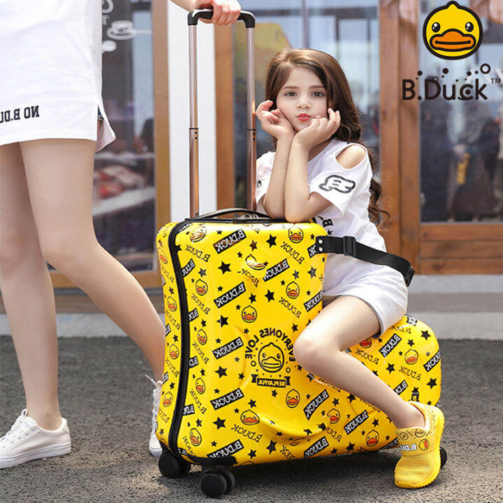 B.Duck Small Yellow Duck Children Can Sit and Ride Internet Celebrity ...