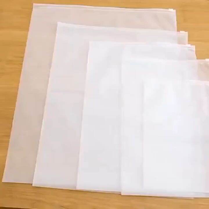 (cod)1pcs Frosted Matte Ziplock Bag Packaging For Clothing Business