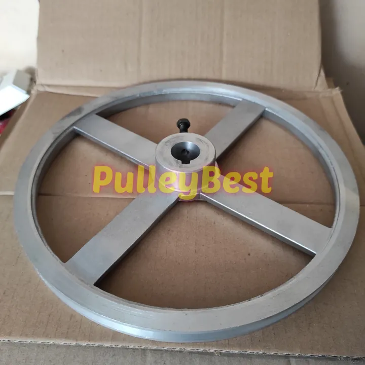 Pulley pully 12 inch as 25 mm jalur B1 / poly pully alumunium | Lazada ...