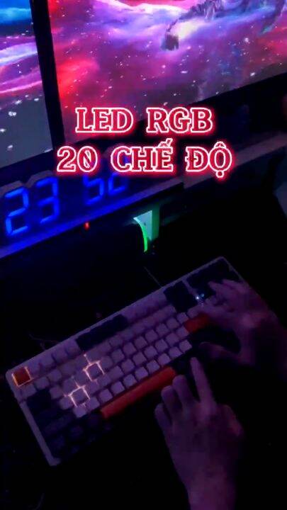 Bàn Phím Cơ Máy Tính Kết Nối Không Dây, Có Dây Cao Cấp K98BT Led RGB Nhiều Chế Độ Full Size Phím ...