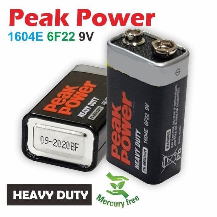 baterai kotak 9V peak power heavy duty 0% mercury | Lazada Indonesia