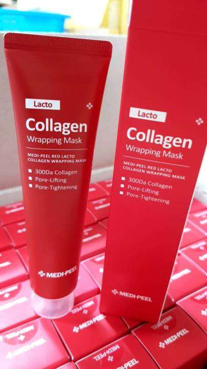 พร้อมส่ง🌻Red Lacto Collagen Wrapping Mask 70ml แถมแปรง exp2025 | Lazada ...
