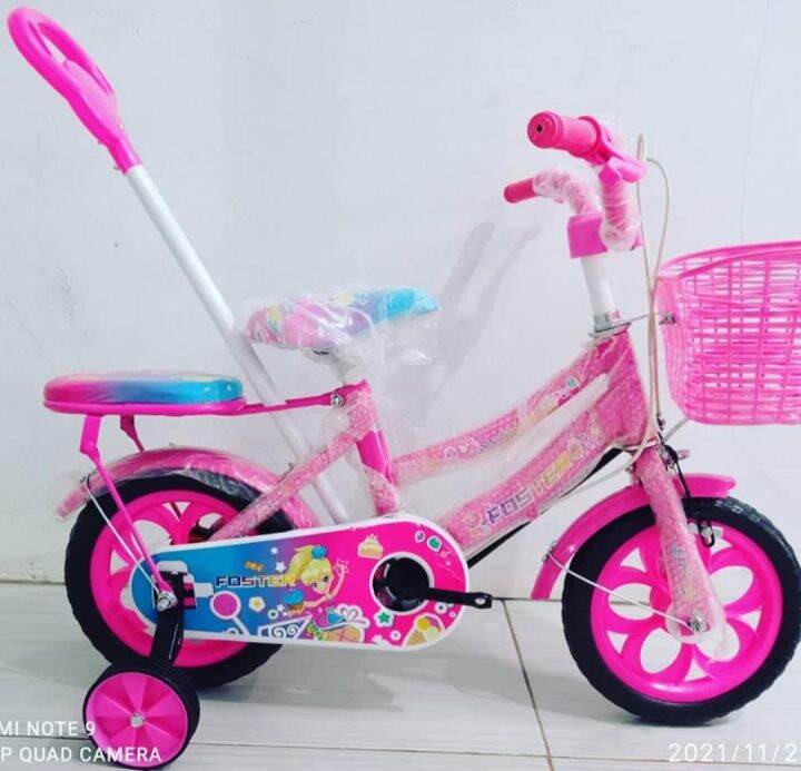 Sepeda roda dua anak mini ukuran 12 inchi dorong ban busa/eva | Lazada ...