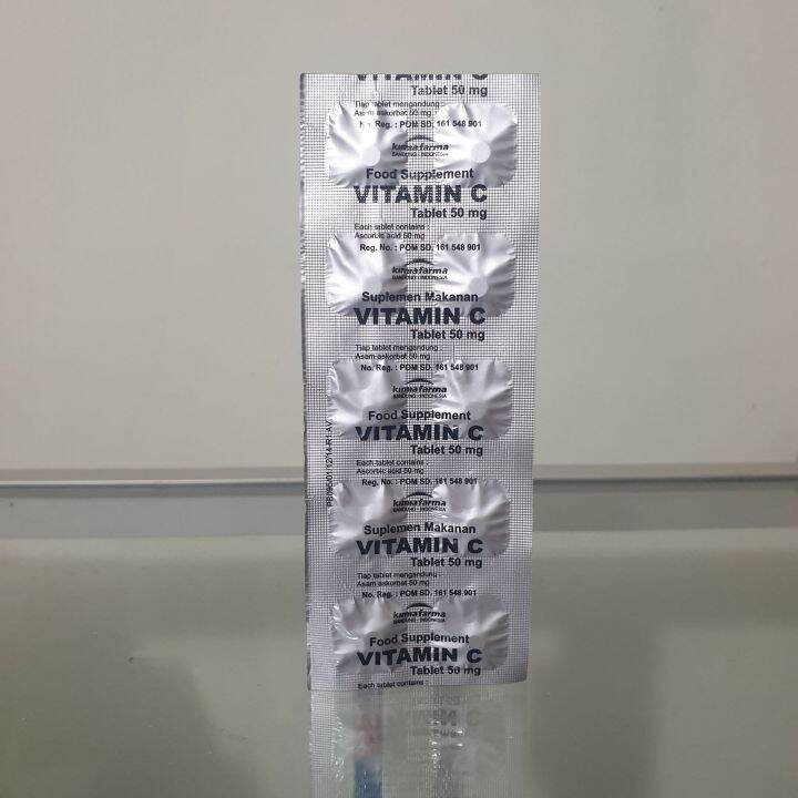Vitamin C 50mg Kimia Farma strip | Lazada Indonesia