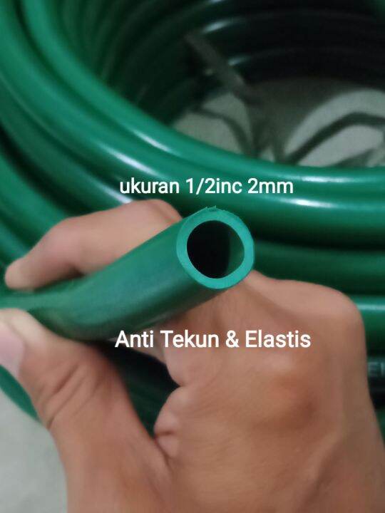 Paket 15 METER selang air Anti Tekuk Ukuran 1/2"inch Tebal 2mm Goldcoin ...