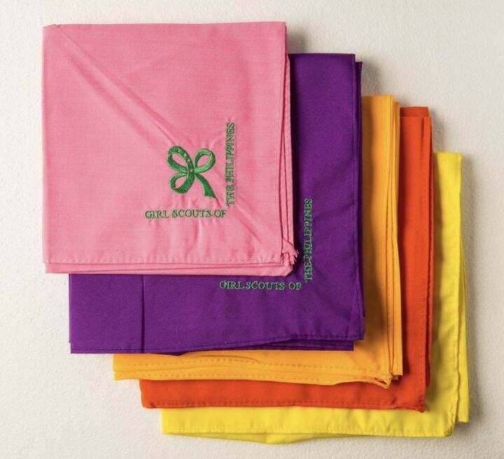 [EMBROIDERED] Girl Scout Official Scarf Four Age-Level Scarves (sold ...