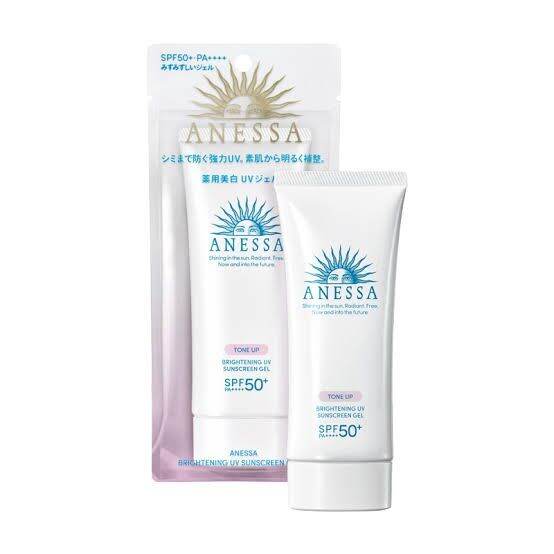 Anessa Tone Up Brightening UV Gel N SPF50+/PA++++ 90ml. | Lazada.co.th