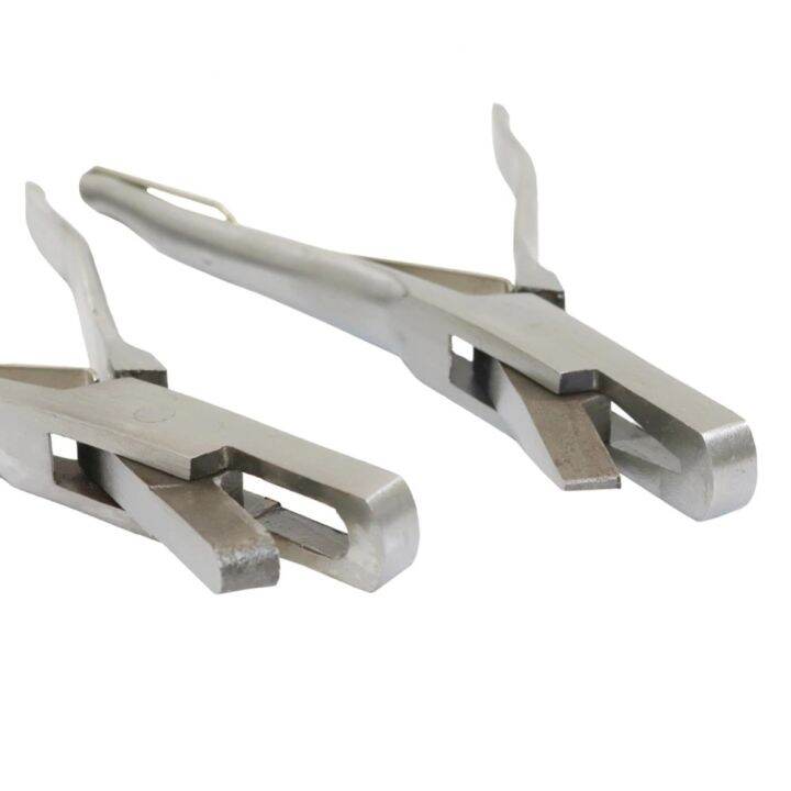 Stainless Steel Pig Ear Notching Plier V-shaped Clamp U-clip Pliers Ear ...