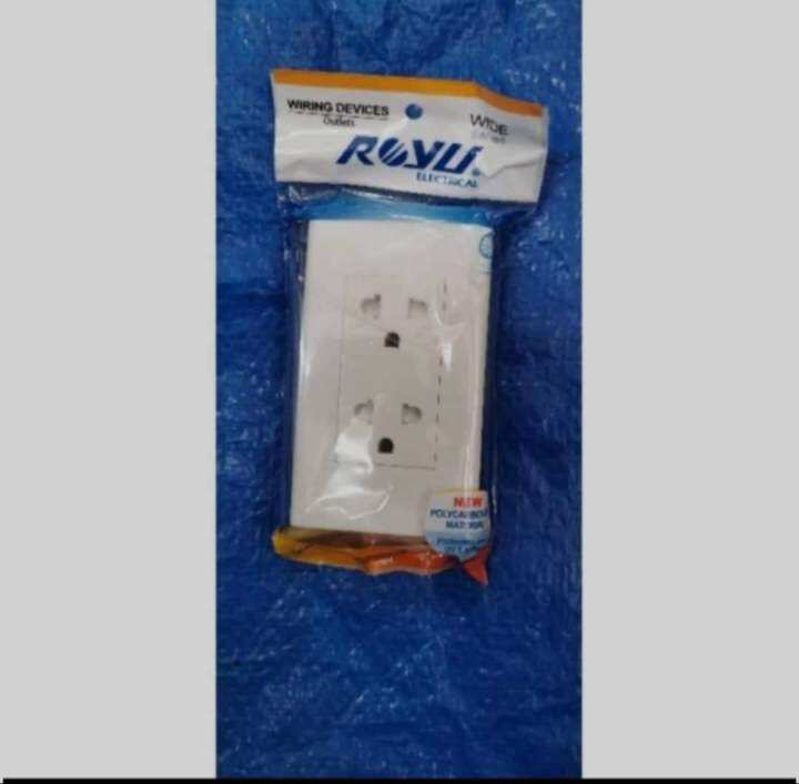 royu brand WD913 duplex universal outlet with ground | Lazada PH