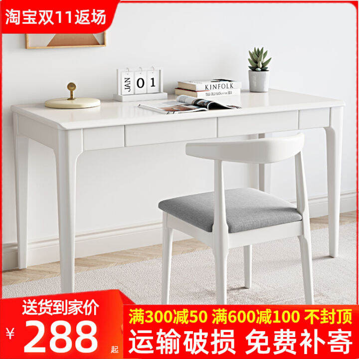 Solid Wood Study Table Japanese Style Desk Bedroom Small Apartment ...