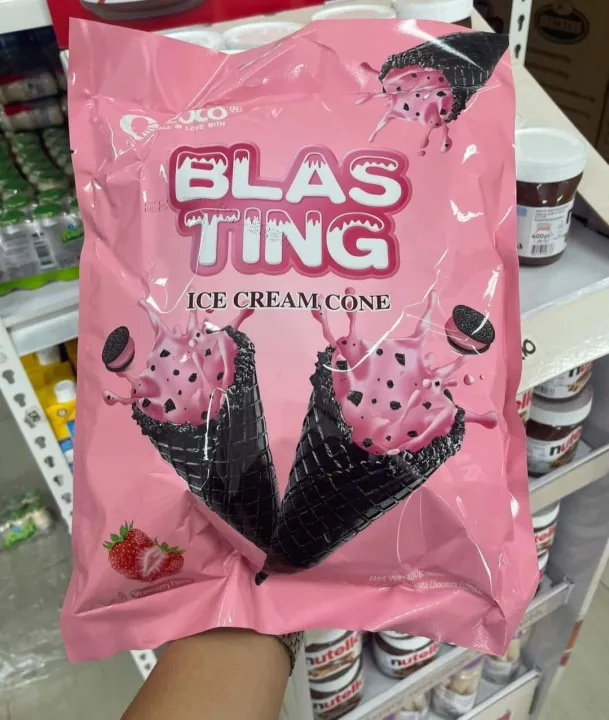 Coco Blasting ice cream cone strawberry / chocolate flavor | Lazada PH