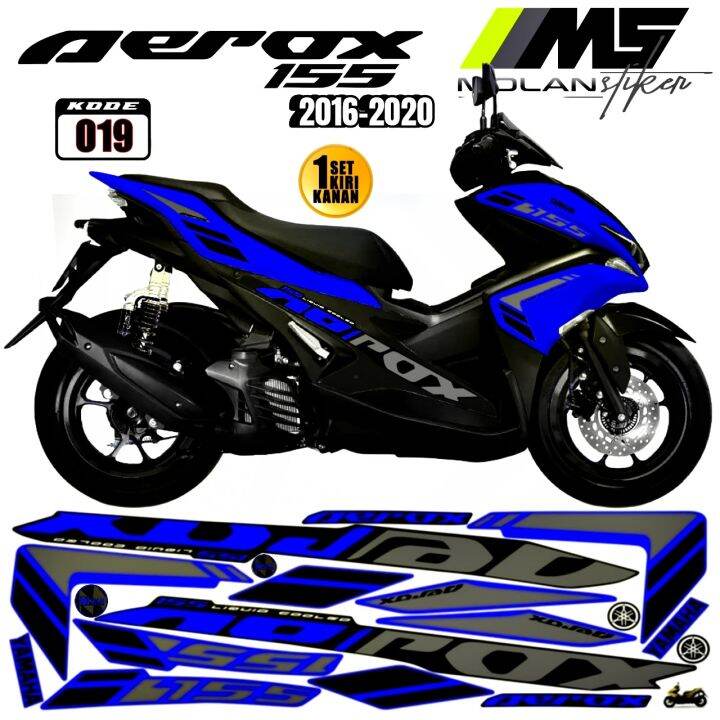 Decal Sticker Striping Variasi Aerox 155 2016-2020 Aerox 155 Lama Aerox ...