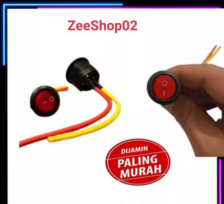 TOMBOL SAKLAR BULAT ON OFF UNIVERSAL | Lazada Indonesia