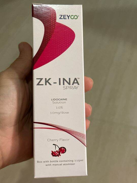 ZK-INA lidocaina solution spray 10mg for oral care | Lazada PH
