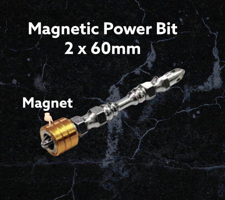Magnetic Screwdriver/Magnetic power bit/Pemutar Skru Magnetik/Bit kuasa ...