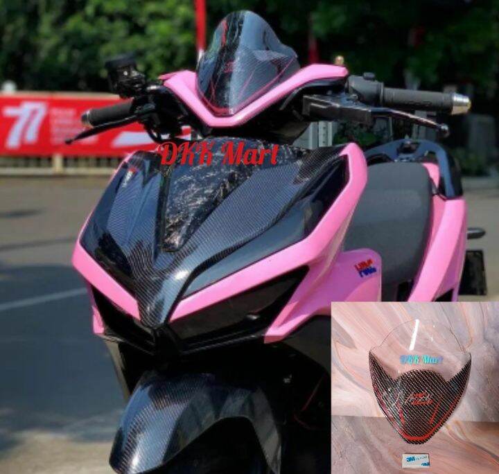 VISOR VARIO 150 125 NEW KEYLESS 2018 2019 2020 2021 CARBON WINDSHIELD ...