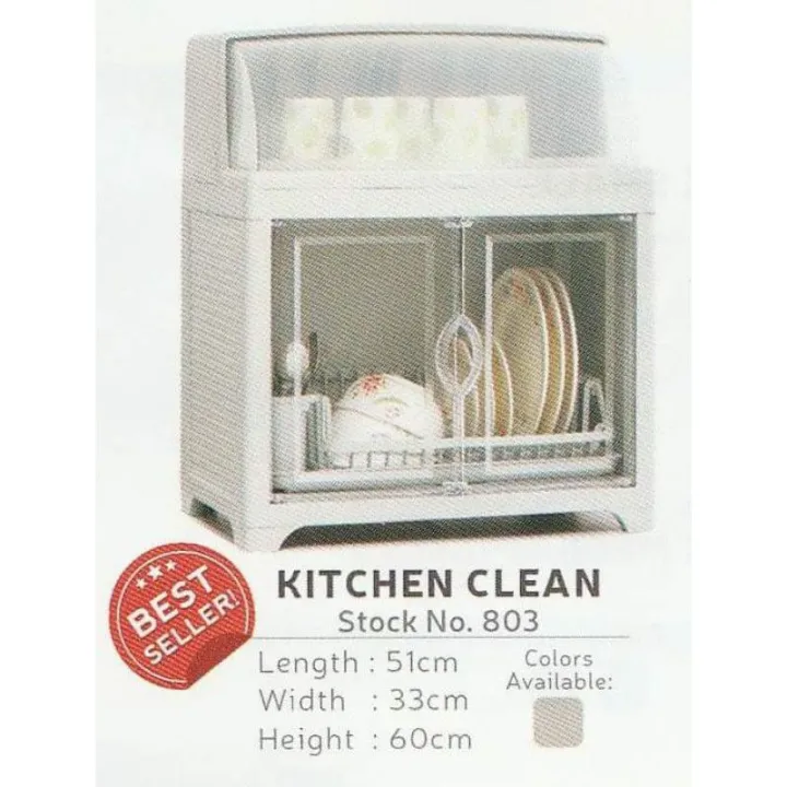 ZOOEY KITCHEN CLEAN DISH CABINET #803 | Lazada PH
