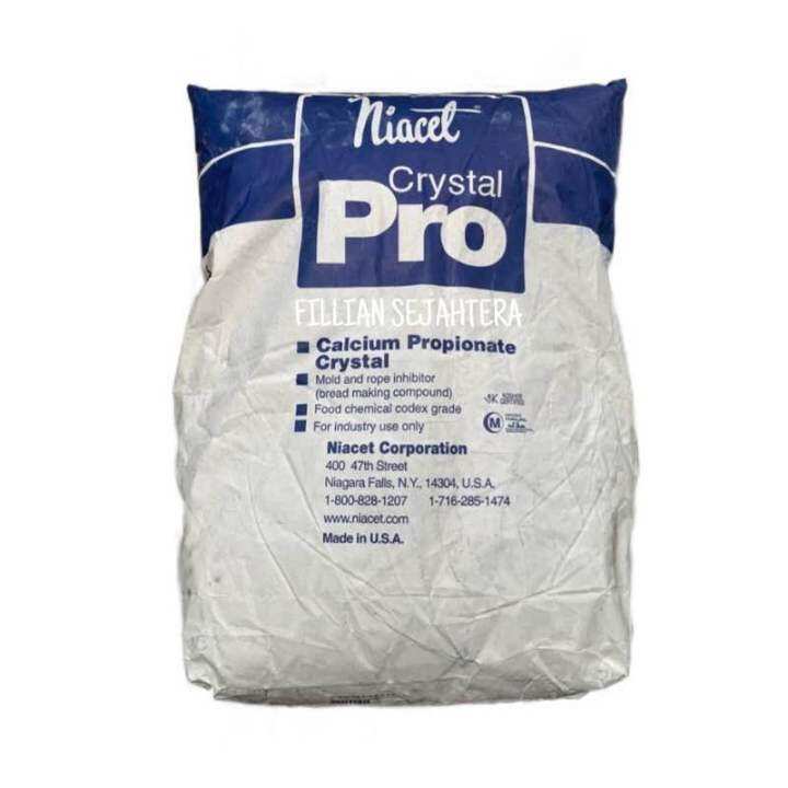 Calcium Propionate NIACET CRYSTAL Pengawet Roti/Burger/Bakpao/Kue Basa ...