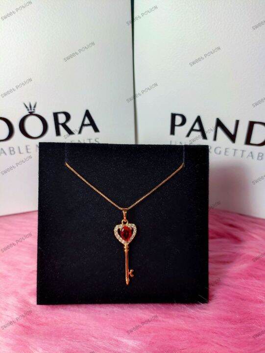 Pandora Heart Key Necklace (for Anniversary/Engagement Gift for girls ...