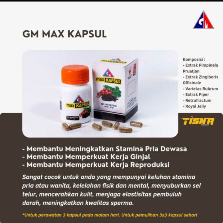 gm max kapsul | Lazada Indonesia