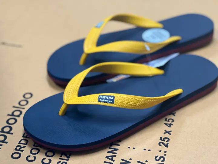 รองเท้าแตะหูหนีบhippobloo ผลิตจากยางธรรมชาติ100% | Lazada.co.th