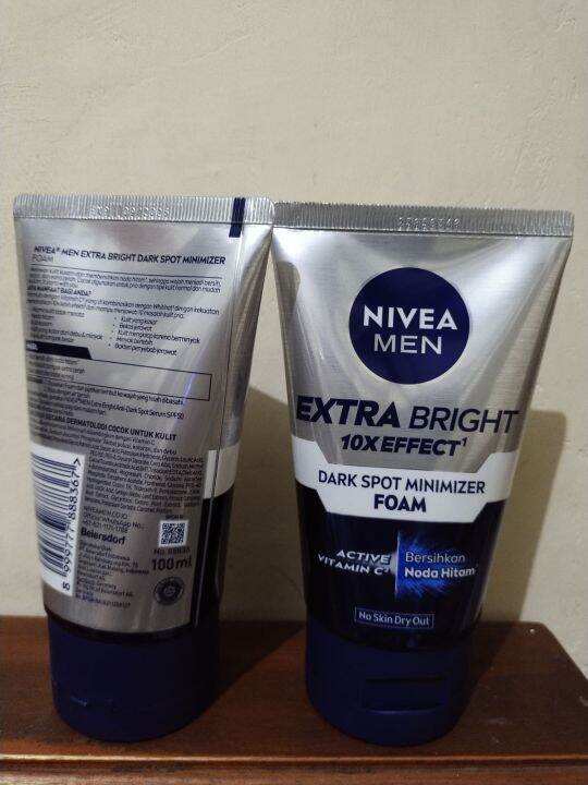 Nivea Men Extra Bright Facial Foam 100ml | Lazada Indonesia