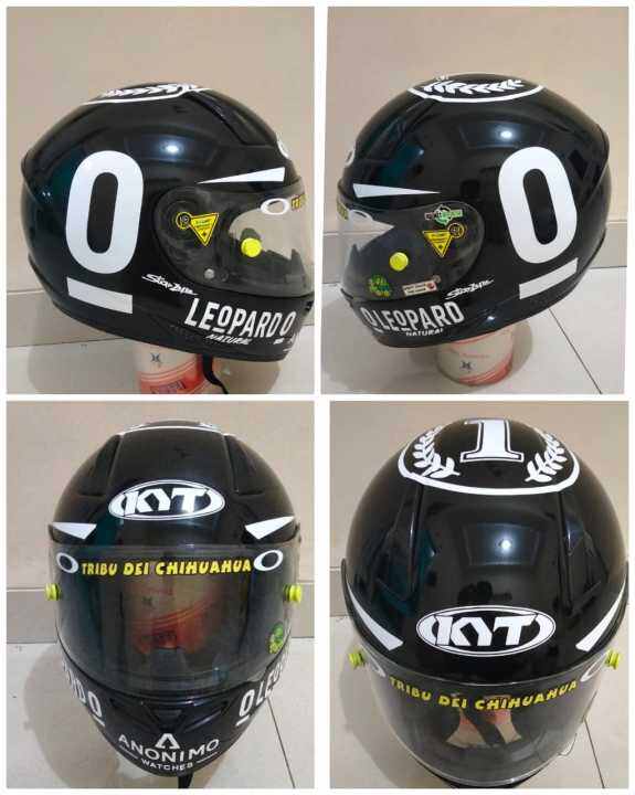 stiker helm full face, leopard full set | Lazada Indonesia