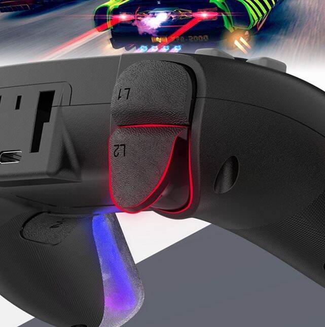 Wireless Gamepad P07 Gaming Controller RGB Cool Light Effect support Six-Axis Gyroscope, Macro ...