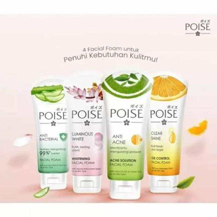 POISE Facial Foam 100ml Pencuci Muka | Lazada Indonesia