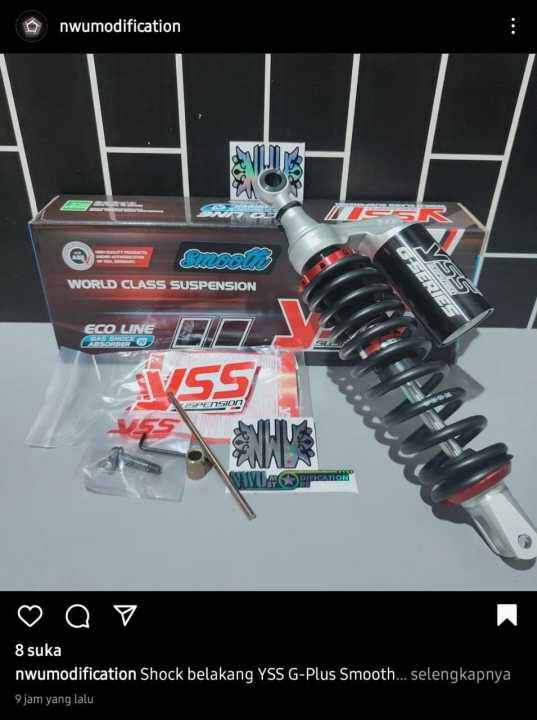 Shock belakang YSS G-Plus Smooth 330mm original Honda beat Scoopy Vario ...