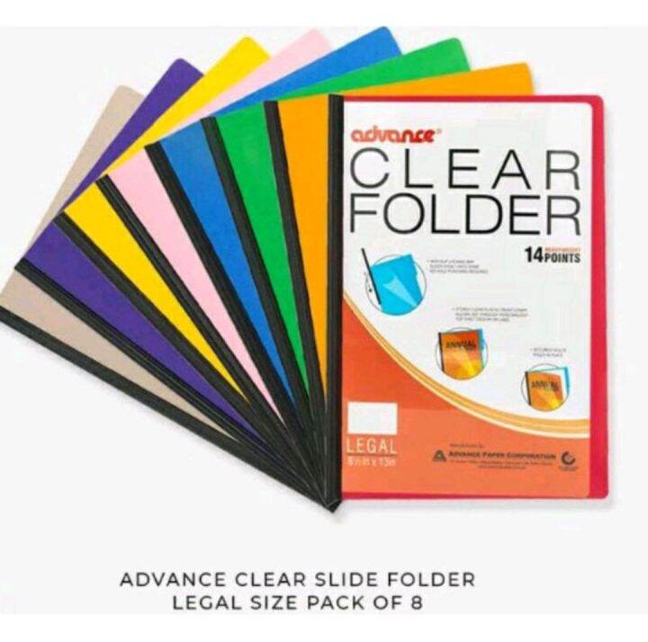 Advance Clear Slide Long Folder (8pcs in a pack) | Lazada PH