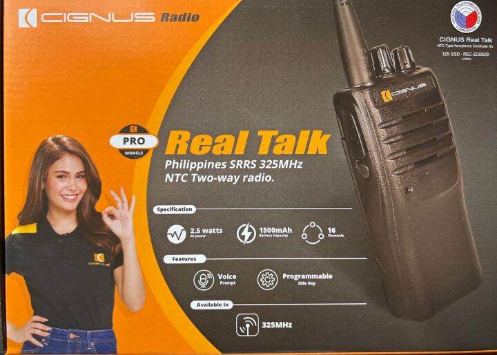 CIGNUS REALTALK NEW ARRIVAL License free SRRS Two way Hand held radio | Lazada PH