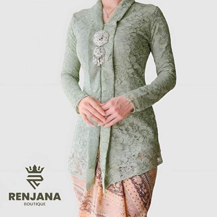 Atasan kebaya kartini modern model monalong | Lazada Indonesia