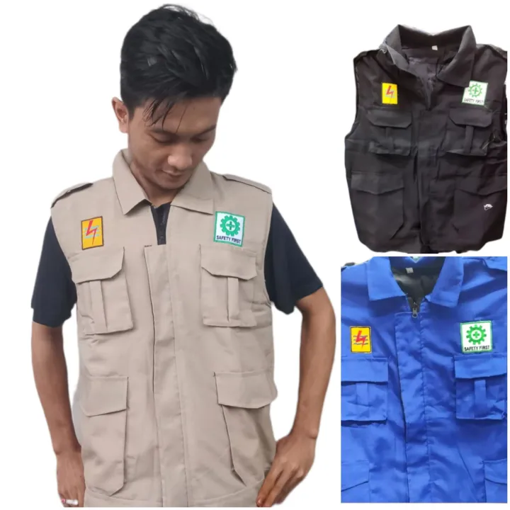 Rompi PLN SAFETY / Rompi Lapangan Rompi Kerja | Lazada Indonesia