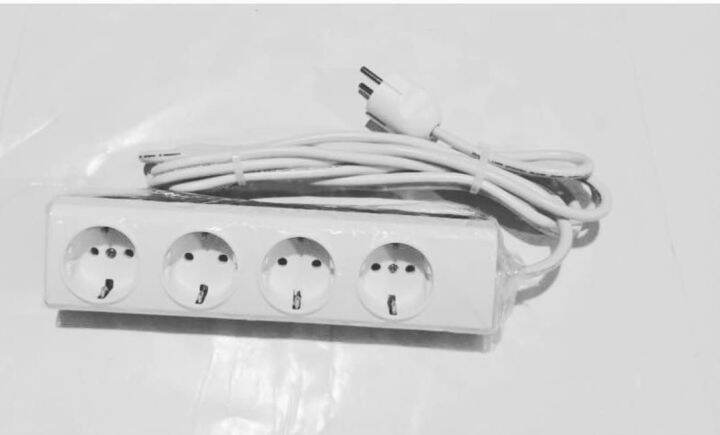 stop kontak broco 4 lubang rakit + kabel eterna 3meter 2x0.75 + steker ...
