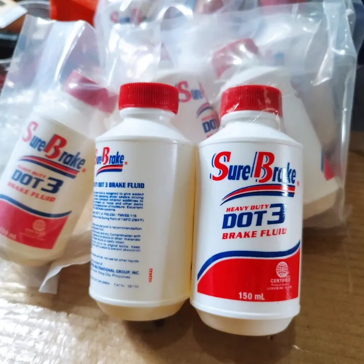 Sure Brake Dot 3 - Motor Brake Fluid 150ml | Lazada PH
