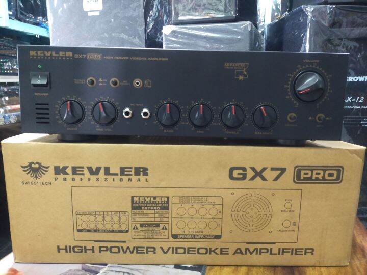 KEVLER GX-7PRO HIGH POWER INTEGRATED VIDEOKE AMPLIFIER 800 WATTS X2 ...