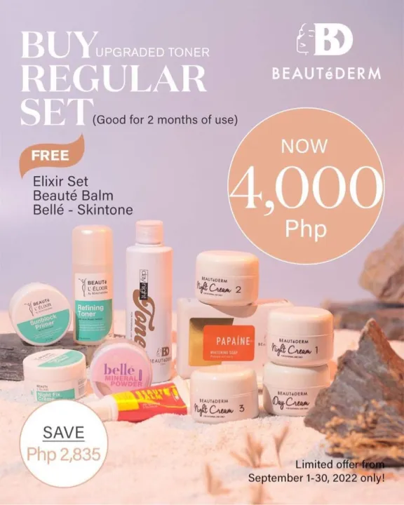 Regular Set Beautederm Upgrade Toner with additional freebies | Lazada PH