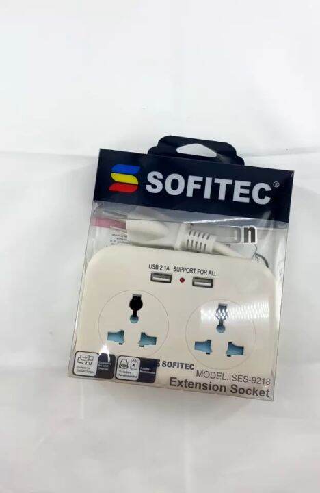 Functional USB Foldable Pocket Universal Extension Socket 1M Power ...