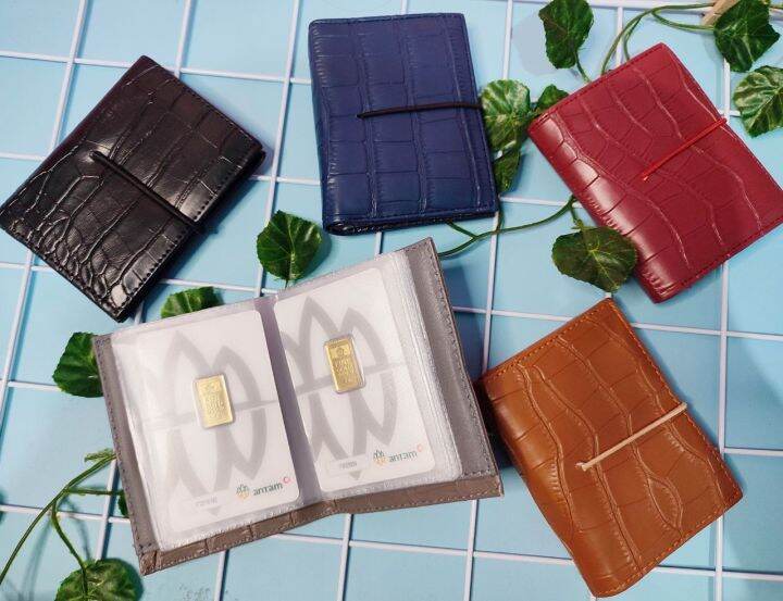 Dompet Album Emas Logam Mulia Croco LM Antam Ubs Minigold Kartu Card ...