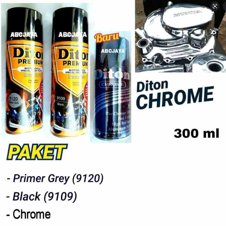 (JAWA-BALI) PAKET Cat Pilok Diton Premium 9120 Epoxy Primer Grey + 9109 ...
