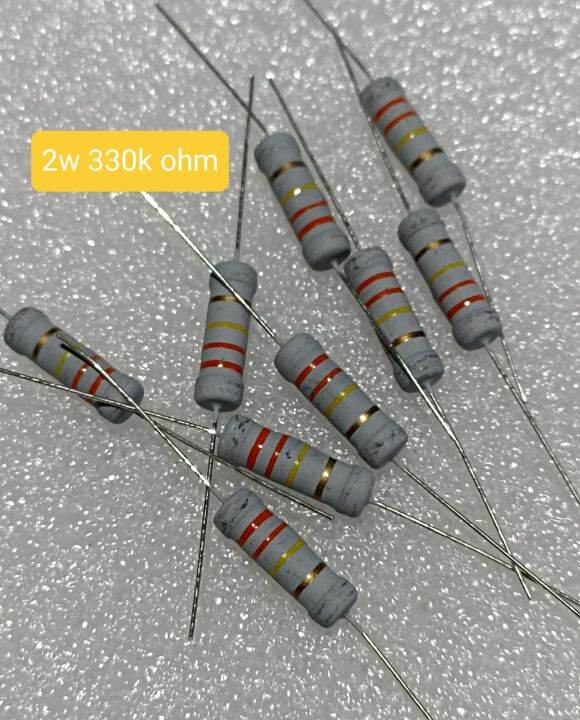 10BUAH RESISTOR 2WATT 330K OHM 2 WATT 330KOHM 2W 330 K OHM | Lazada Indonesia