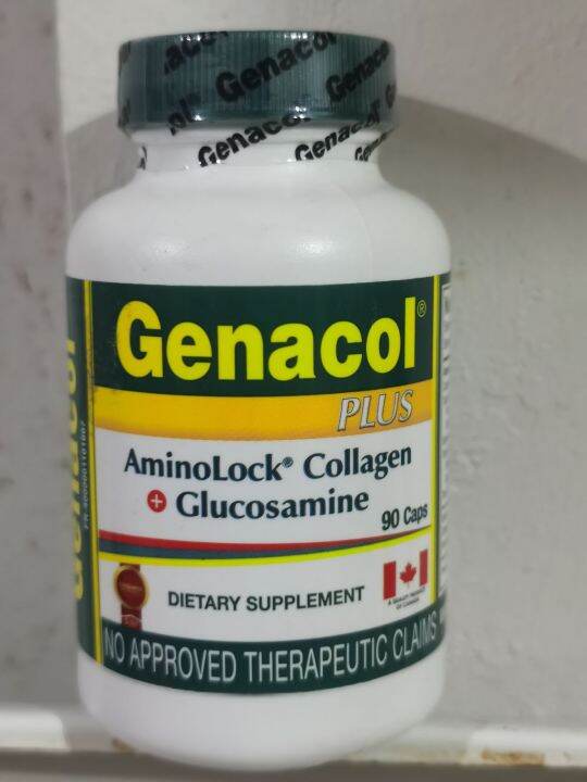 Genacol Plus Amino lock collagen + glucosamine 90 capsule joint health supplement aminolock ...